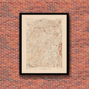 Copake, NY - Restored Vintage Map - Etsy