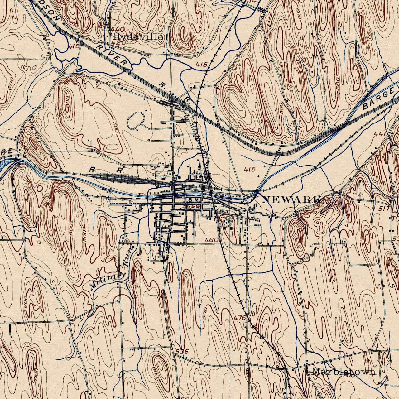 Palmyra, NY Restored Vintage Map - Etsy