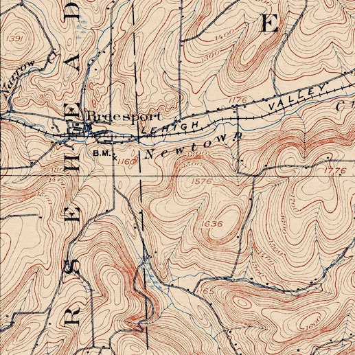 Waverly NY Restored Vintage Map - Etsy