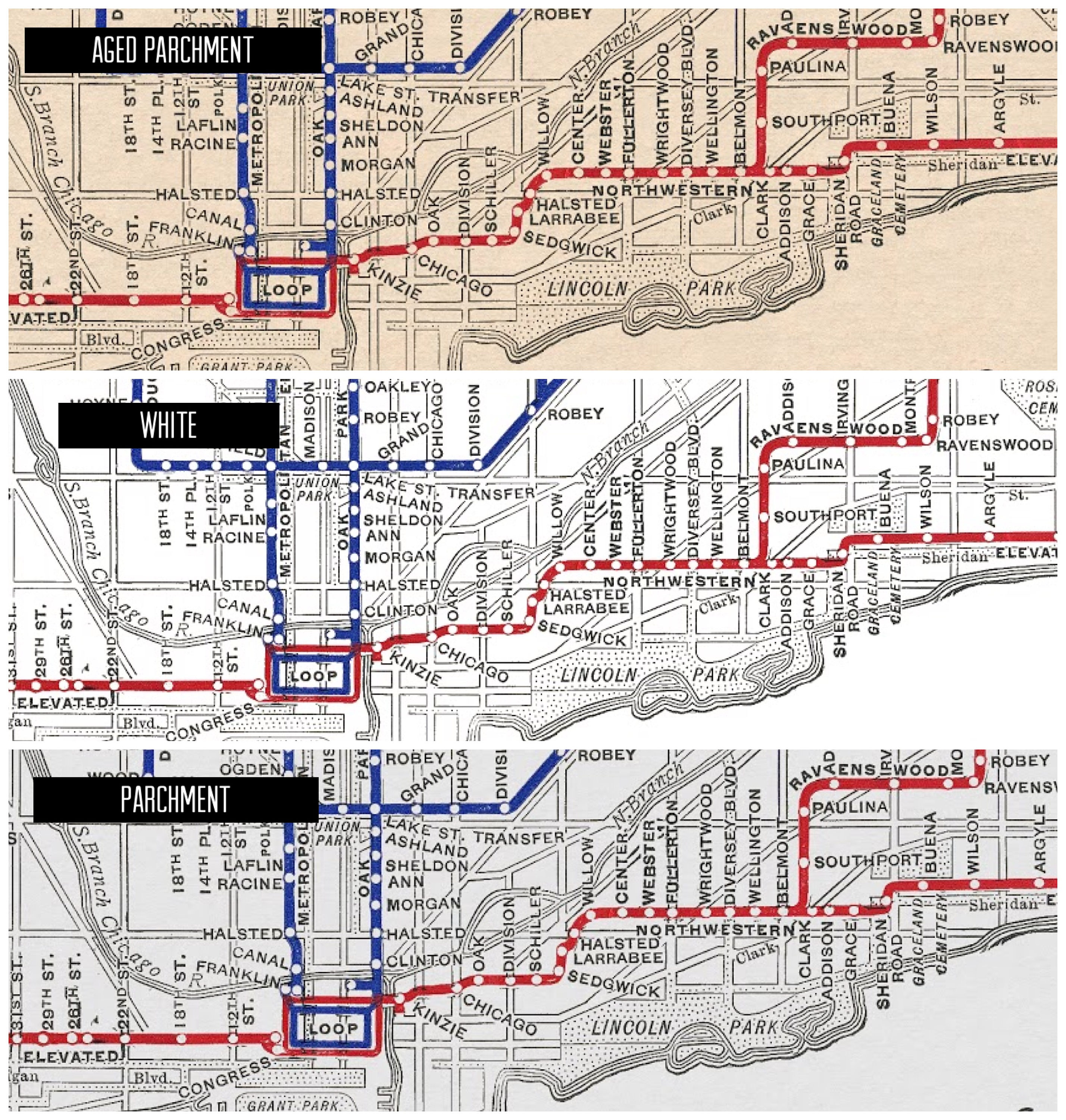 Chicago Transit - Vintage Map (1915) of Chicago's Elevated Railway ...
