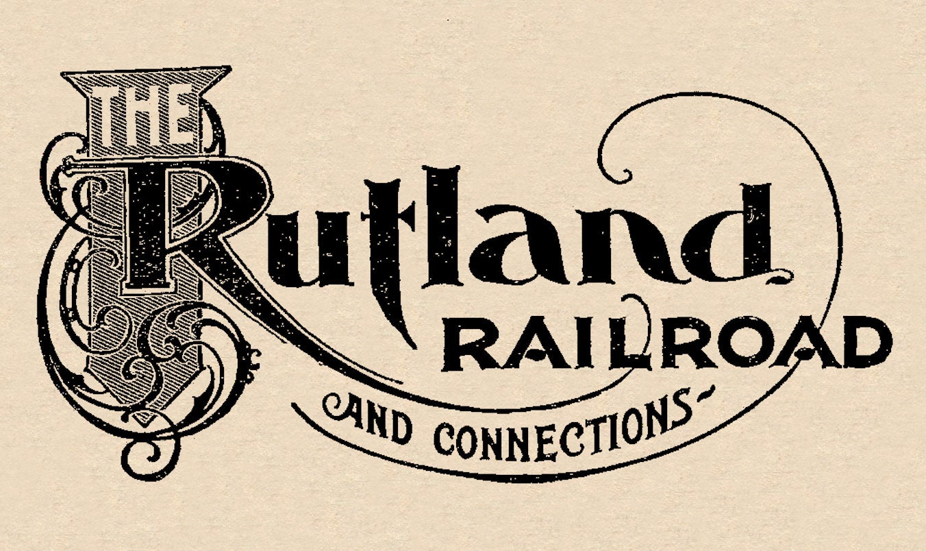 Rutland Railroad Vintage Map - Etsy
