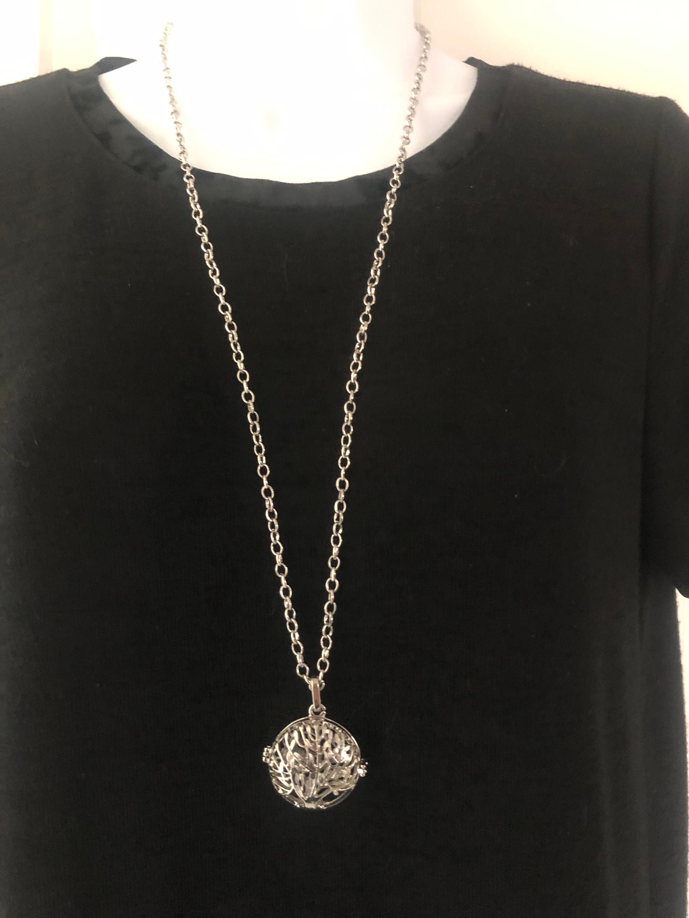 Silver Tree of Life Locket Necklace Tree of Life Pendant - Etsy