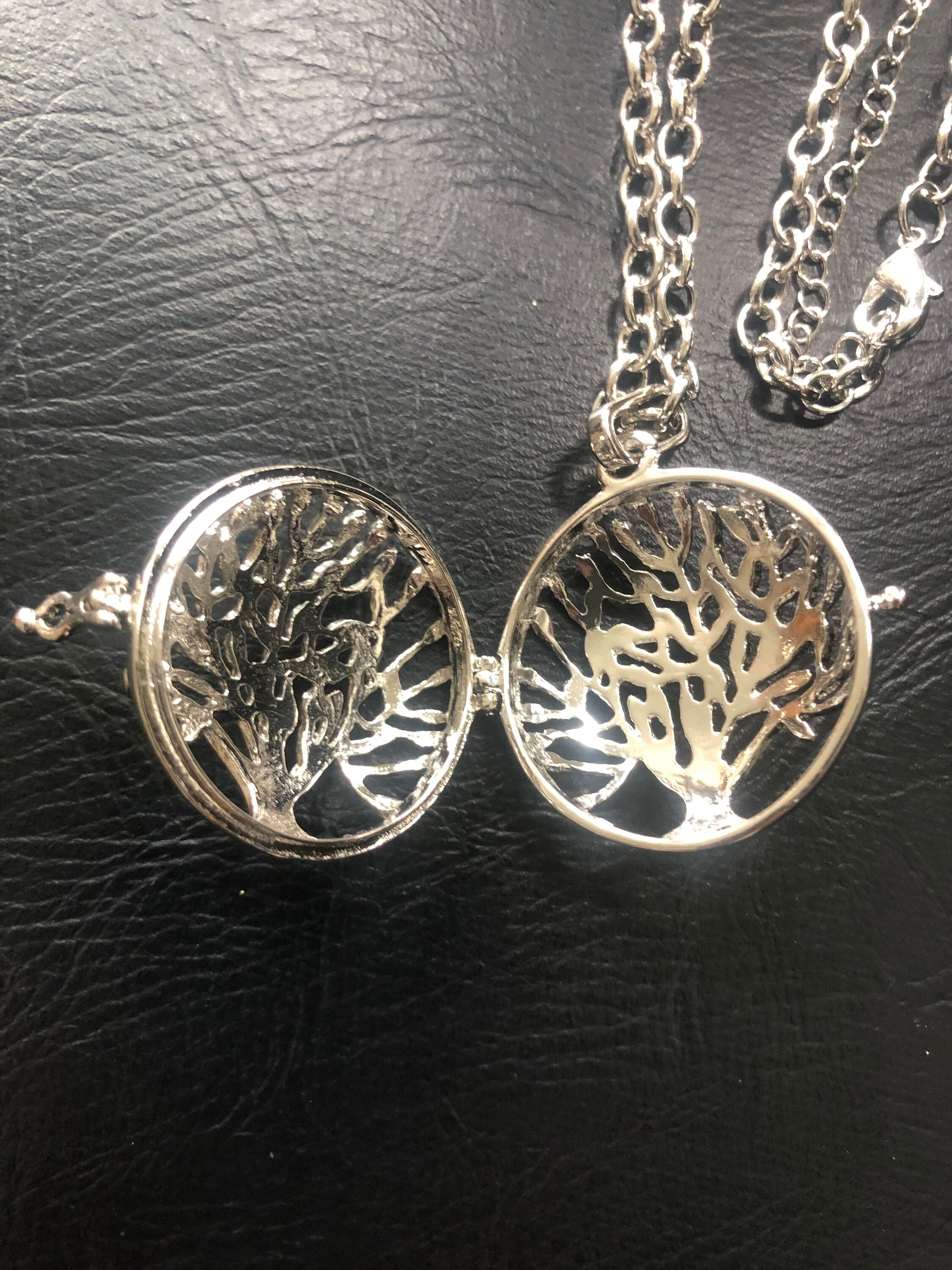 Silver Tree of Life Locket Necklace Tree of Life Pendant - Etsy
