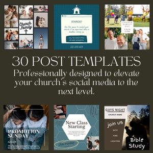 Church Social Media Templates, Church Marketing, Christian Social Media ...