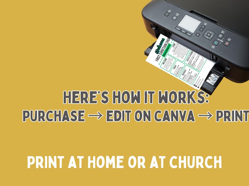 Colorful Editable Church Bulletin Template: Printable Sunday Service ...