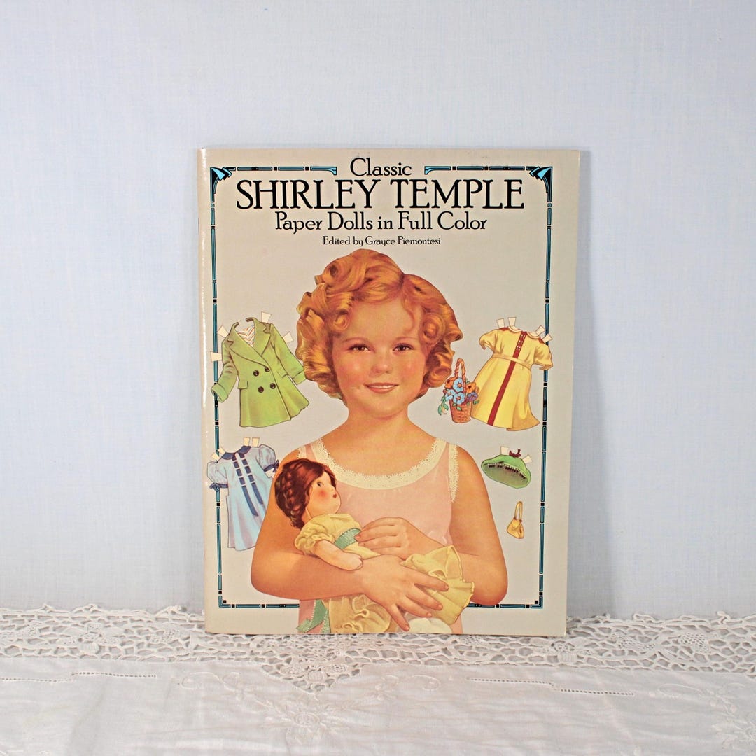 Vintage Shirley Temple Full Color Paper Dolls Uncut and Complete Book ...