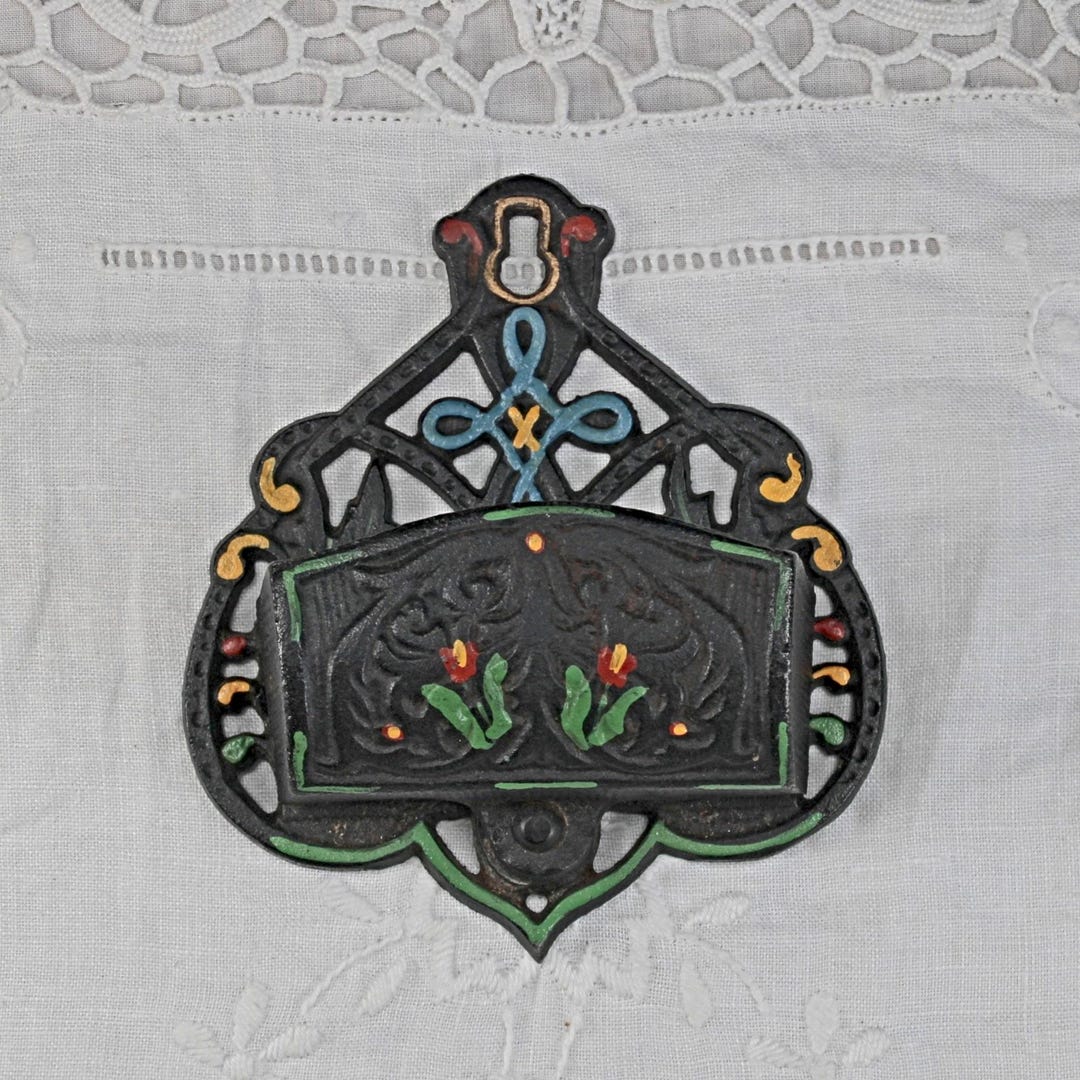 Vintage 1950s Wilton Cast Iron Wall Mount Match Safe - Etsy