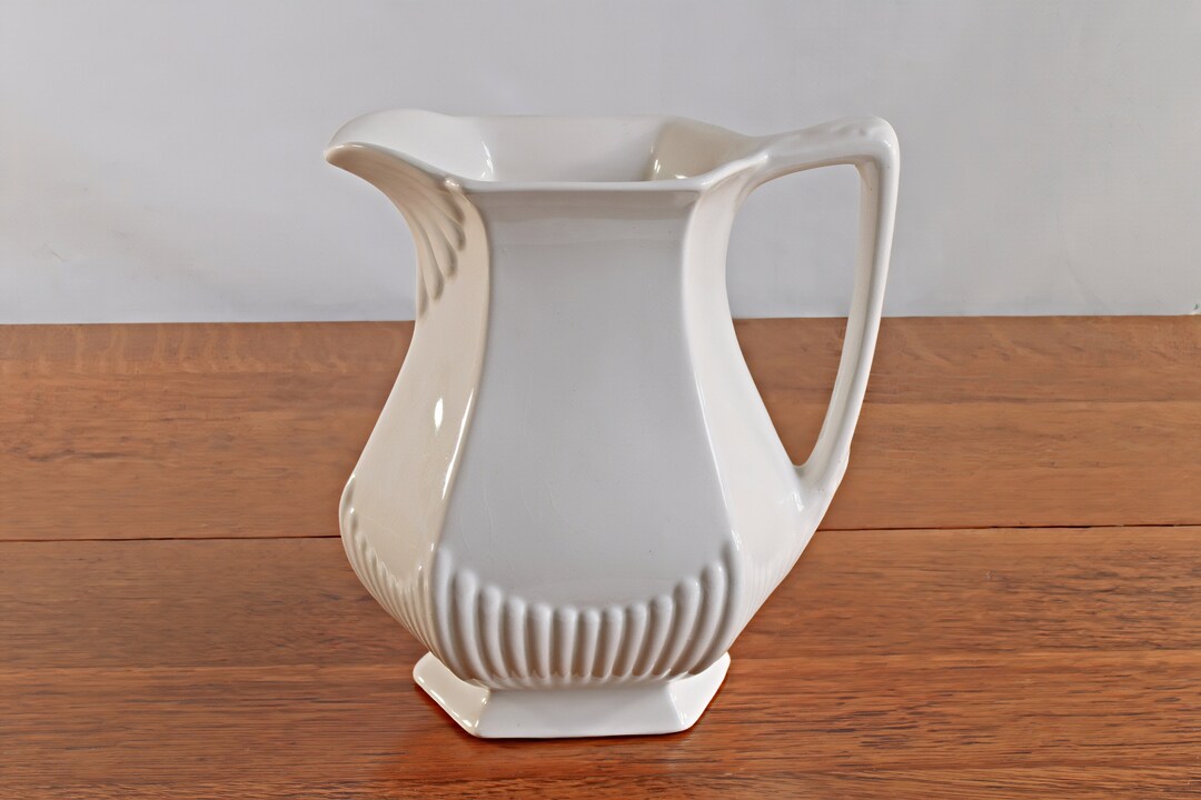 Vintage Wm Adams Empress 8" Ironstone Pitcher, 48 Ounce Milk or Water ...