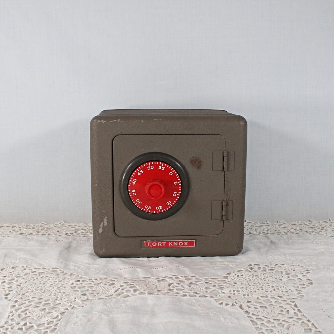 Vintage 1960s Fort Knox Toy Metal Coin Bank Safe With Combination - Etsy