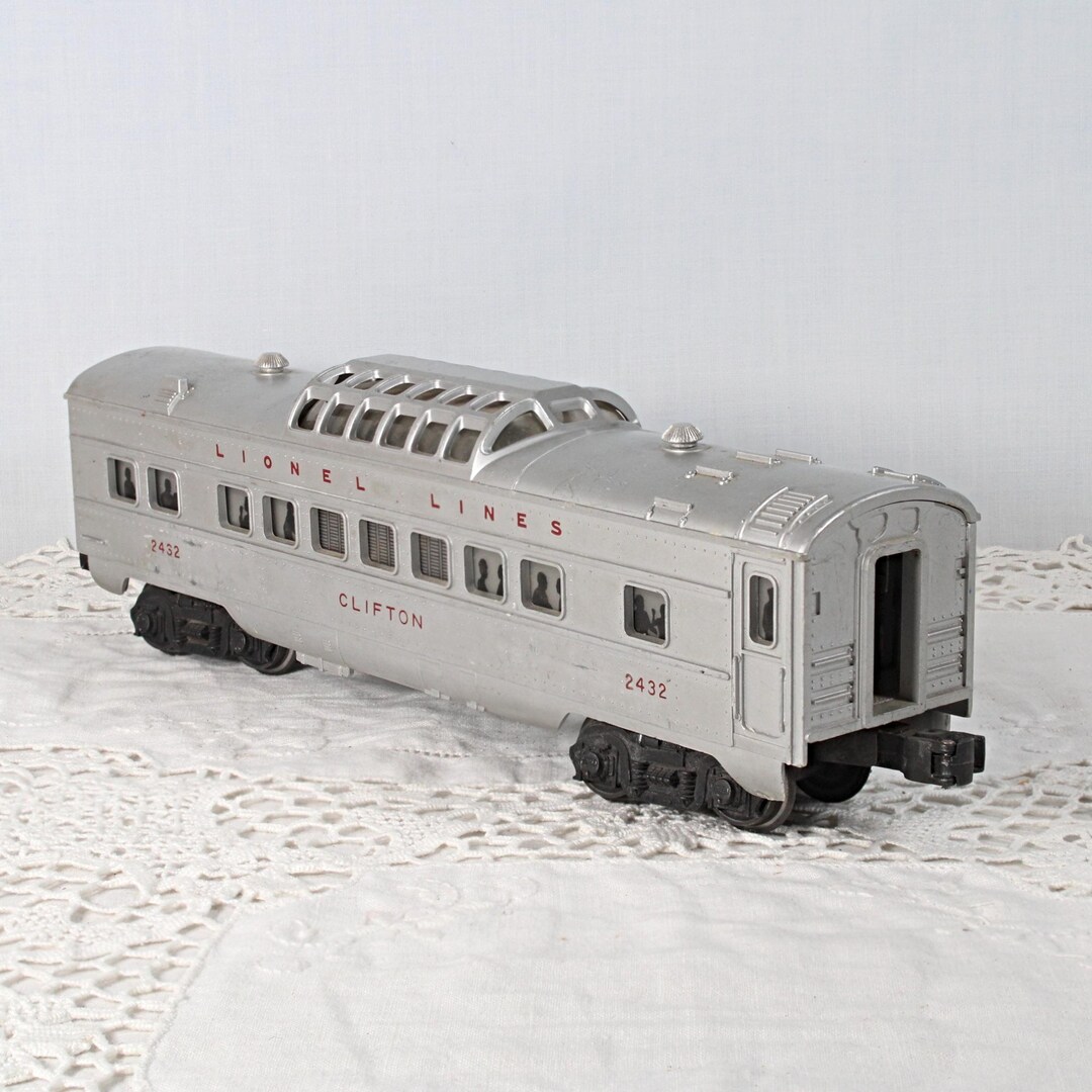Vintage 1950s Lionel Trains O Gauge 2432 Clifton Vista Dome Passenger ...