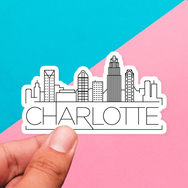 Charlotte Skyline - Etsy