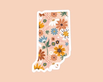 Indiana State Stickers - Etsy
