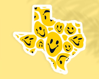 Smiley Face Stickers - Etsy