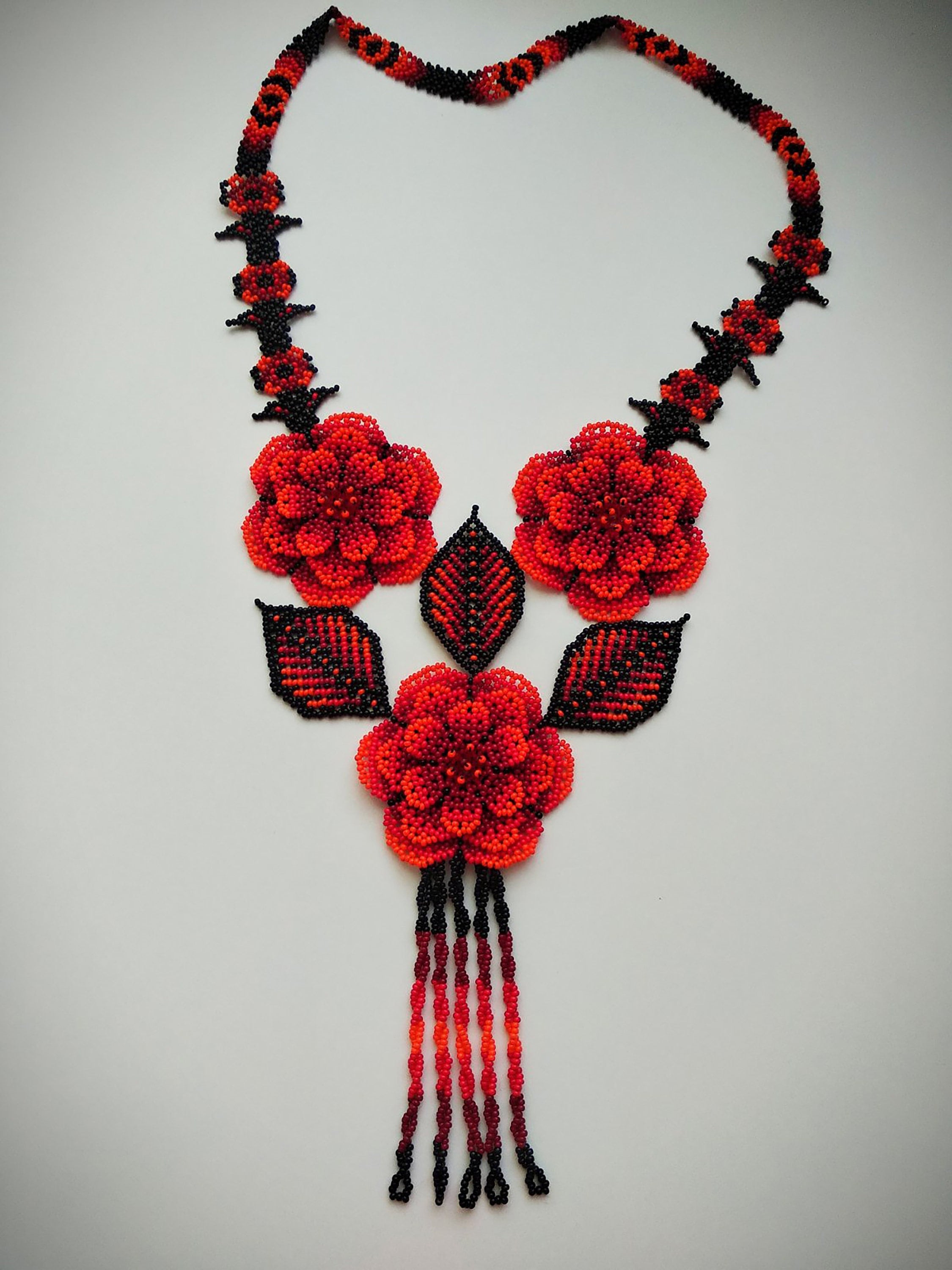 Traditional Ukraine Necklace Vyshyvanka Necklace Flower - Etsy Canada