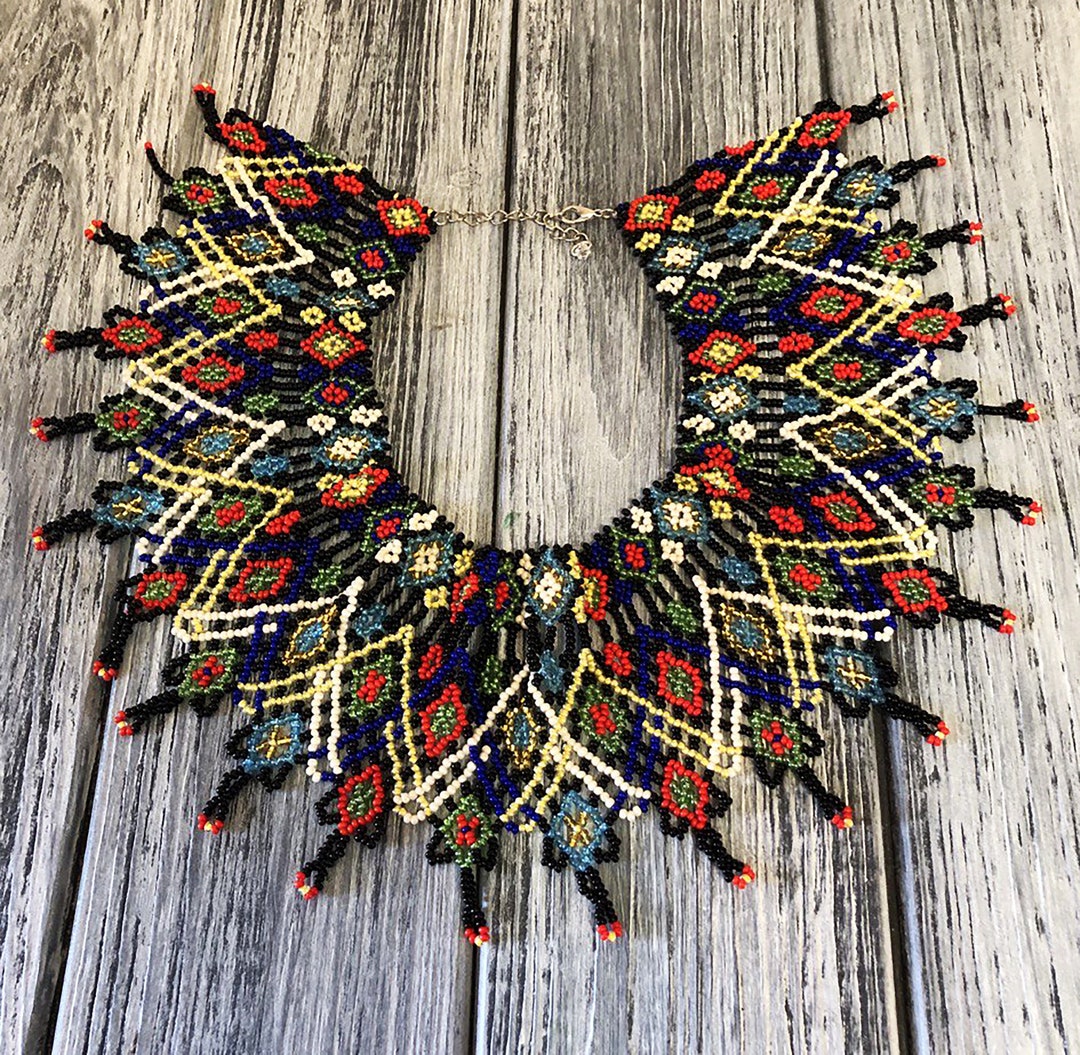 Traditional Ukrainian Bead Sylyanka, Ethnic Style Necklace, Gerdan ...