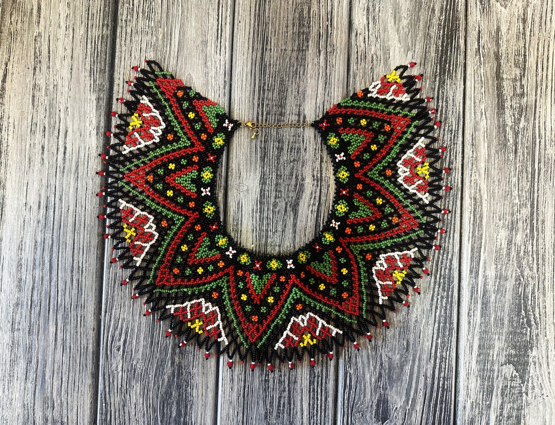 Traditional Ukrainian Bead Sylyanka, Ethnic Style Necklace, Ukrainian ...