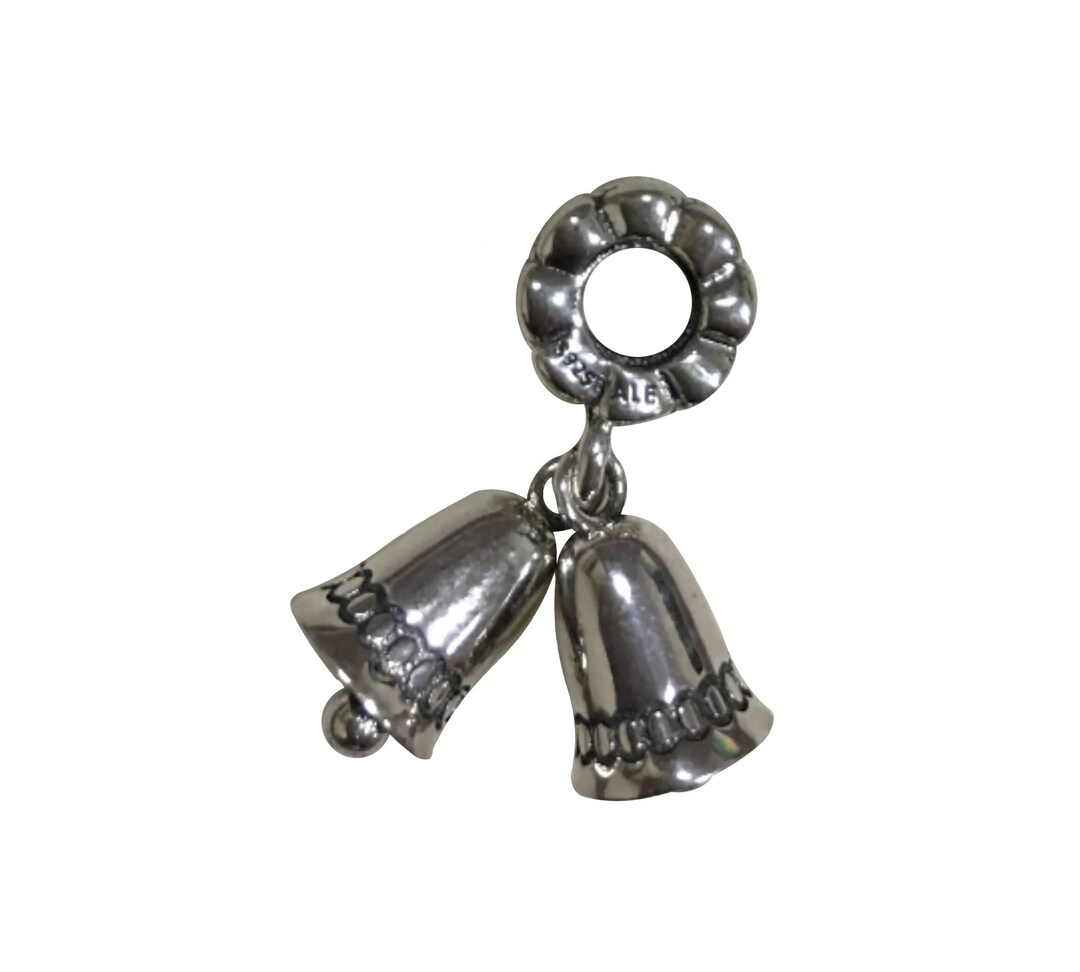 Sterling Silver Bell Charm, Bracelet Charms, Silver Charm, Christmas ...