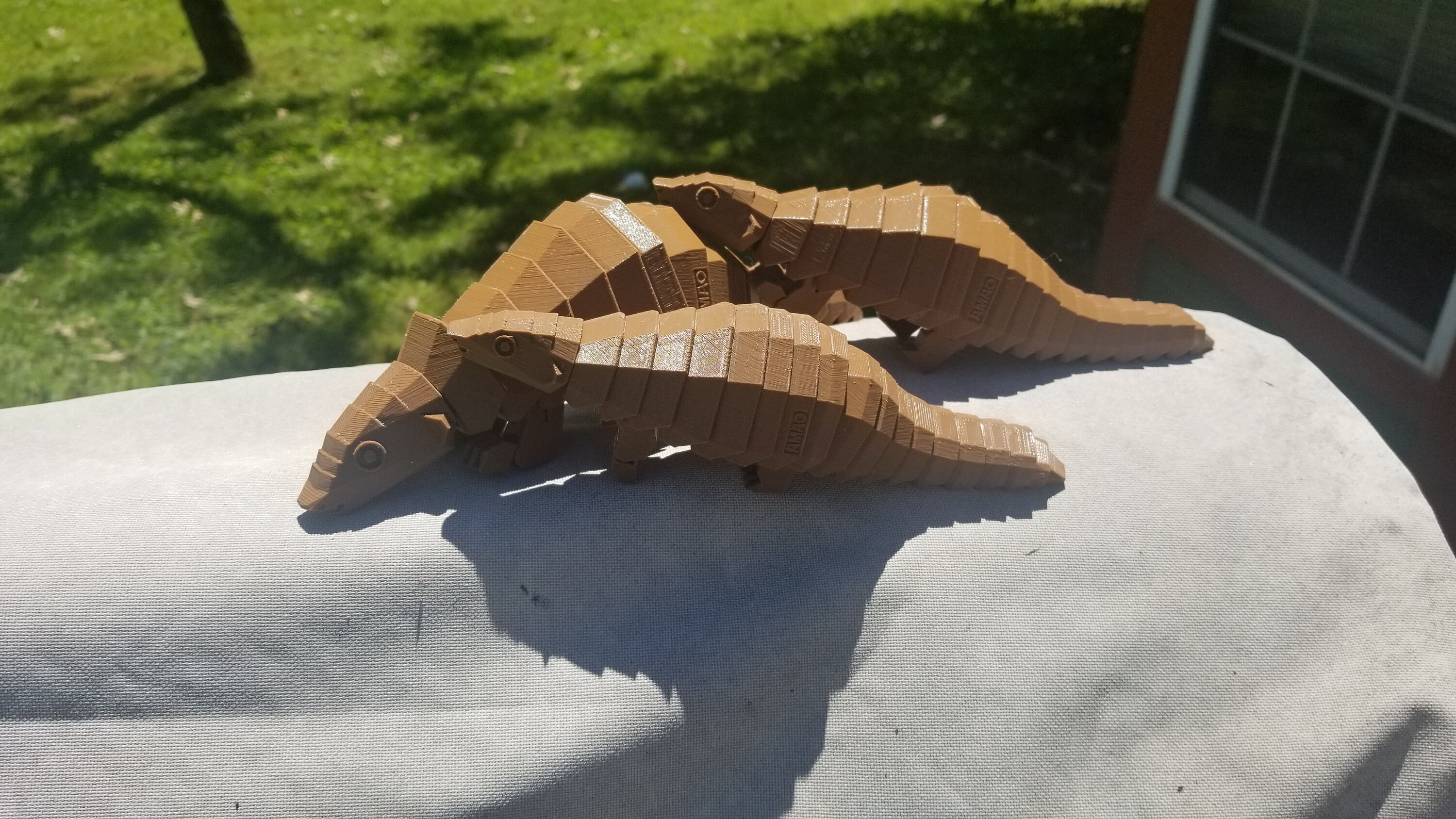Pangolin Family Toy figure Moveable fidget replica FREE | Etsy