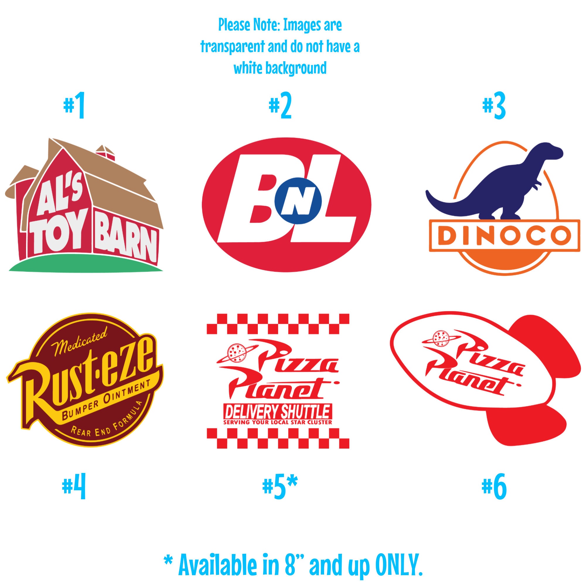 Pixar Company Logos Vinyl Sticker Series | Etsy