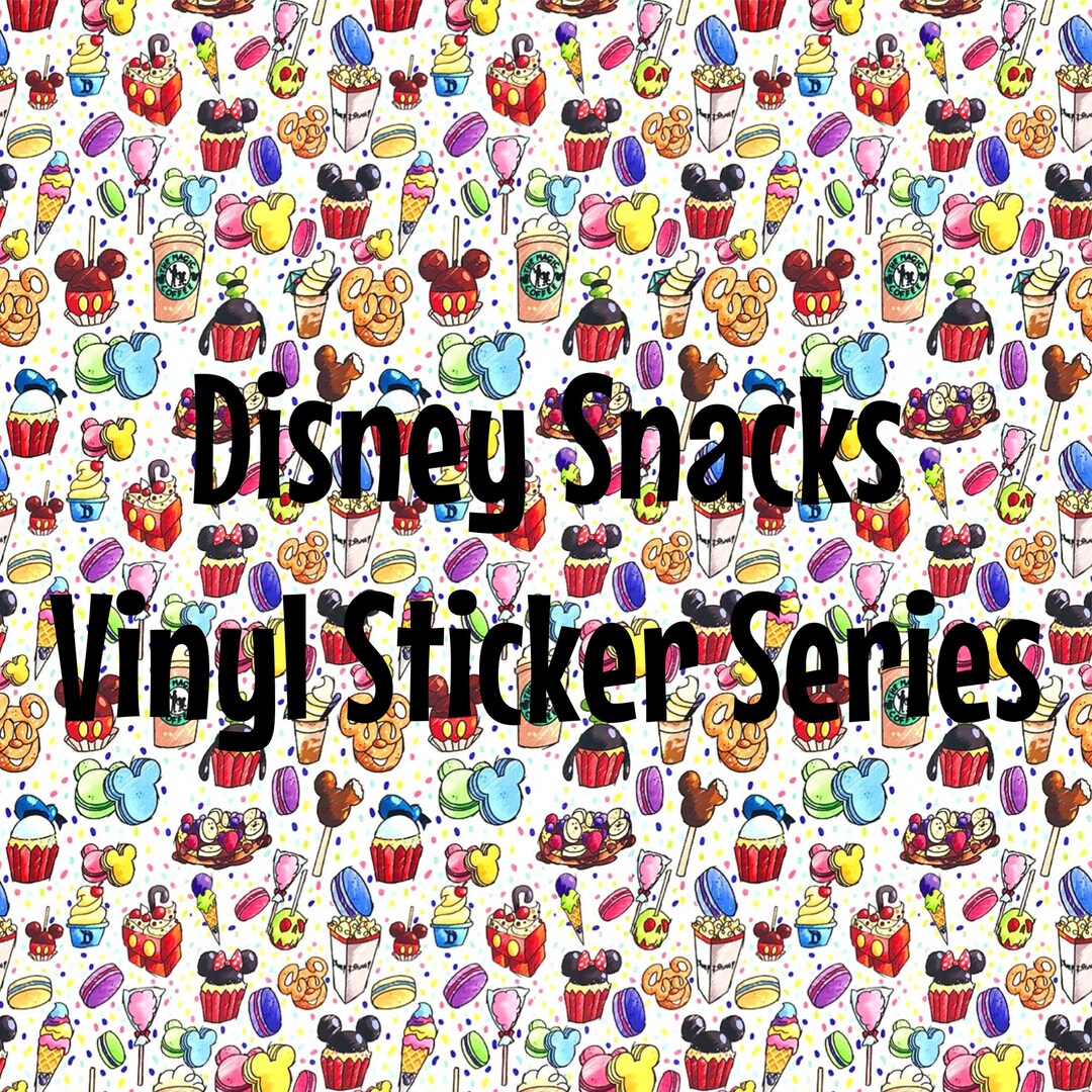 Disney Snacks Vinyl Sticker Series - Etsy