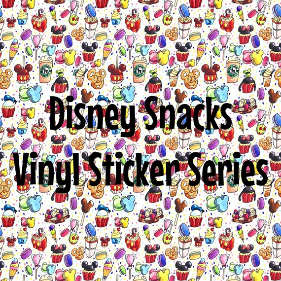 Disney Snacks Vinyl Sticker Series | Etsy