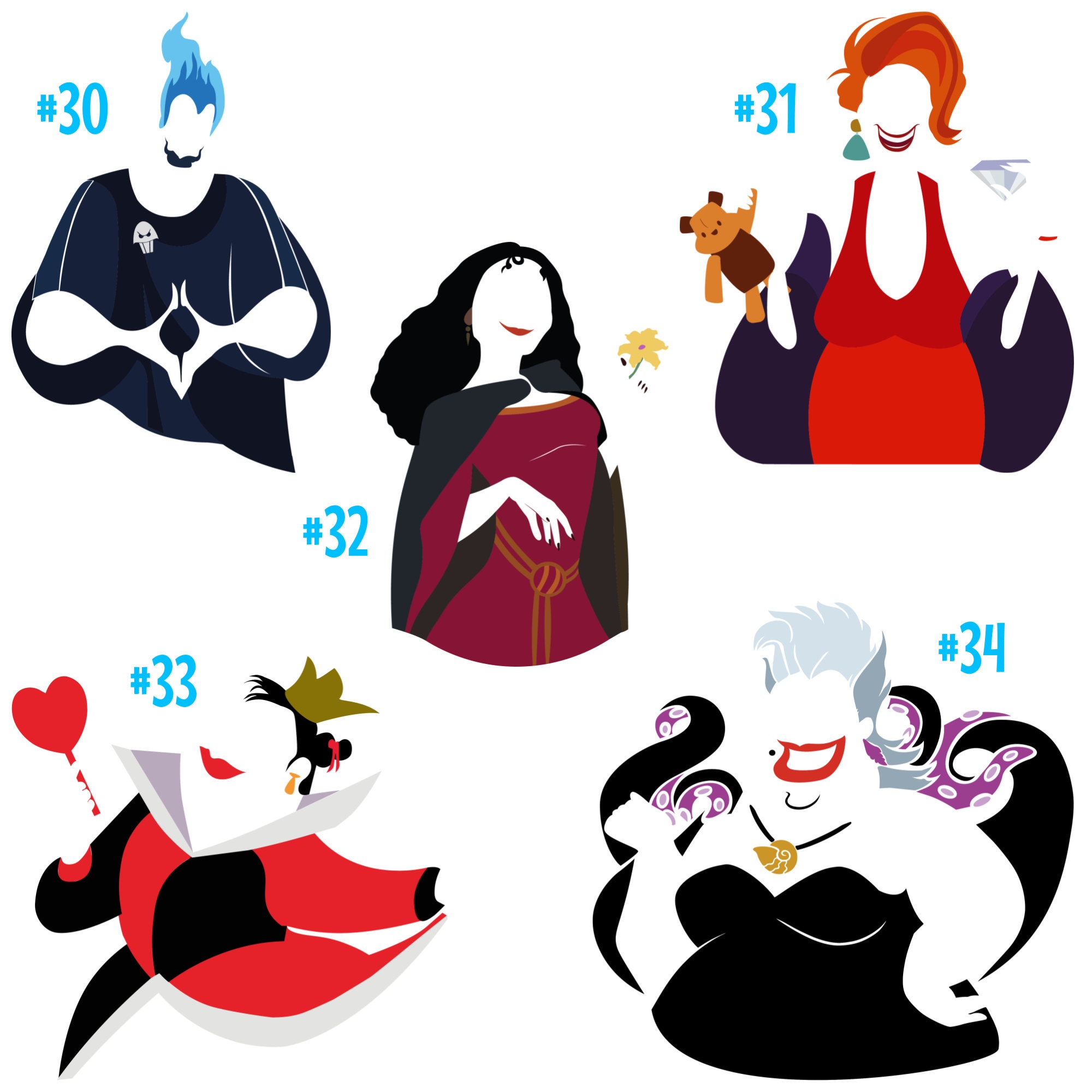 Disney Villain Vinyl Sticker Series | Etsy