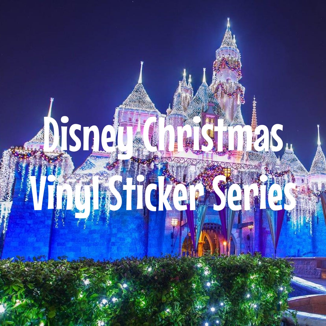 Disney Christmas Vinyl Sticker Series - Etsy