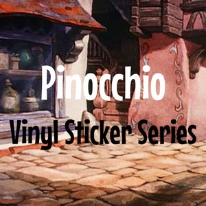 Pinocchio Vinyl Sticker Series - Etsy