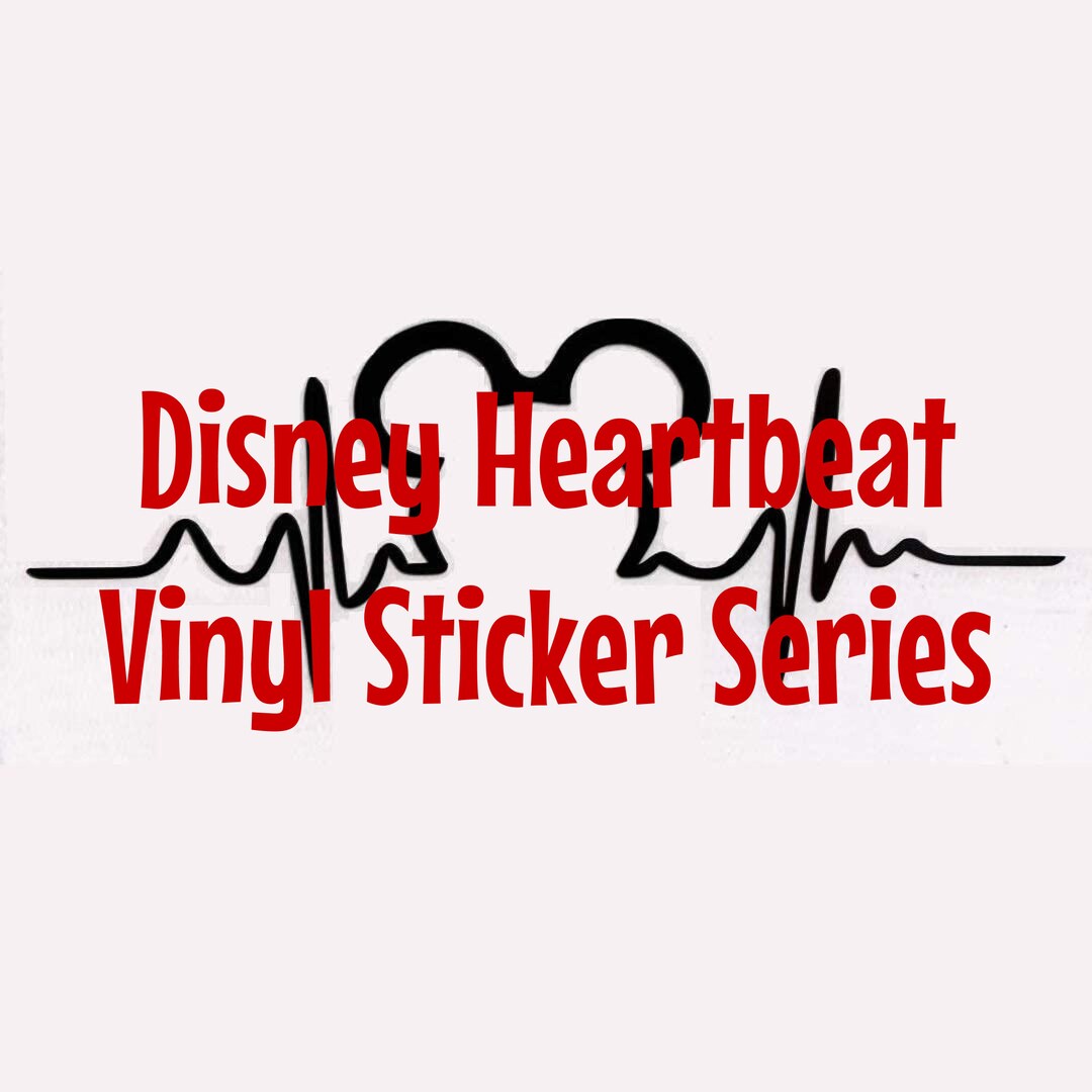Disney Heartbeat Vinyl Sticker Series - Etsy