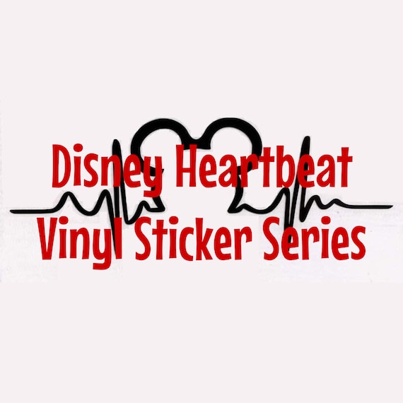 Disney Heartbeat Vinyl Sticker Series | Etsy