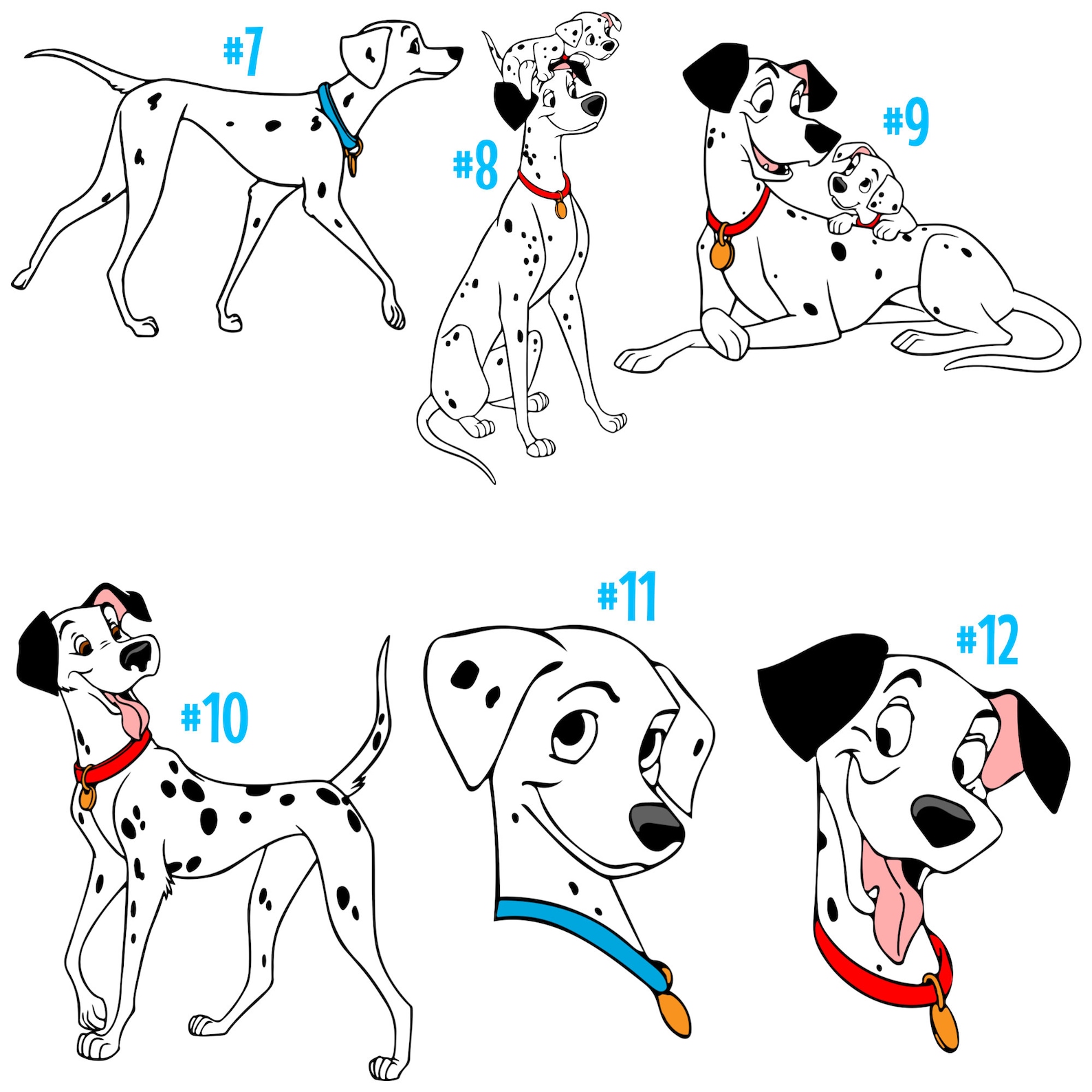 101 Dalmatians Vinyl Sticker Series - Etsy