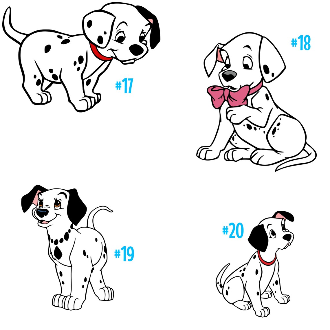 101 Dalmatians Vinyl Sticker Series - Etsy