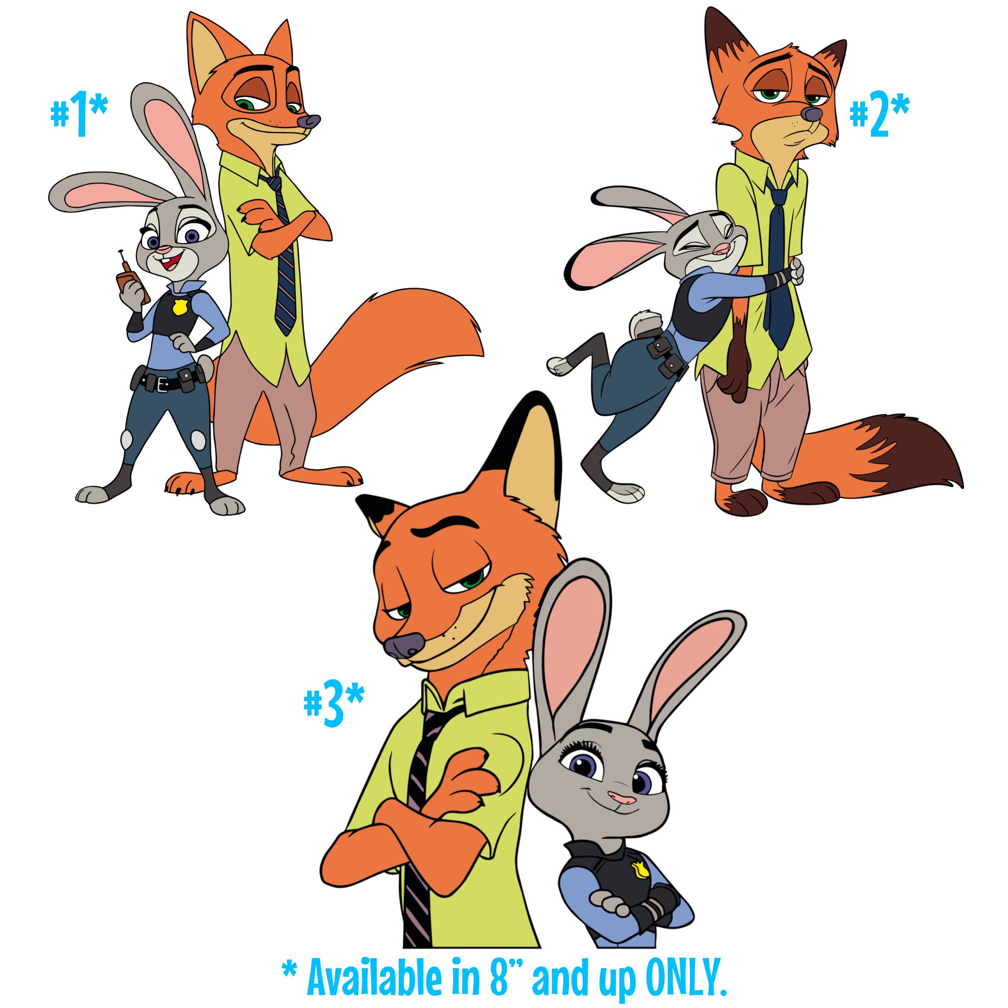 Zootopia Vinyl Sticker Series - Etsy