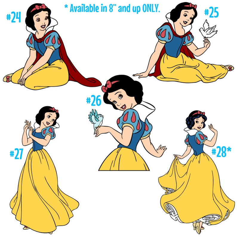 Snow White Vinyl Sticker Series - Etsy