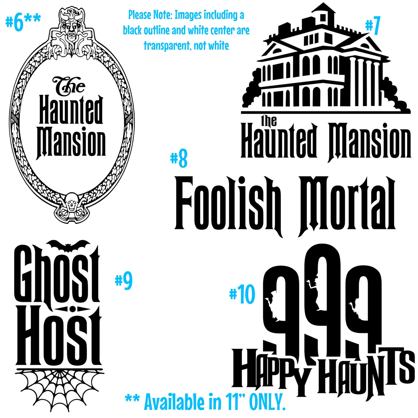 Haunted Mansion Vinyl Sticker Series - Etsy