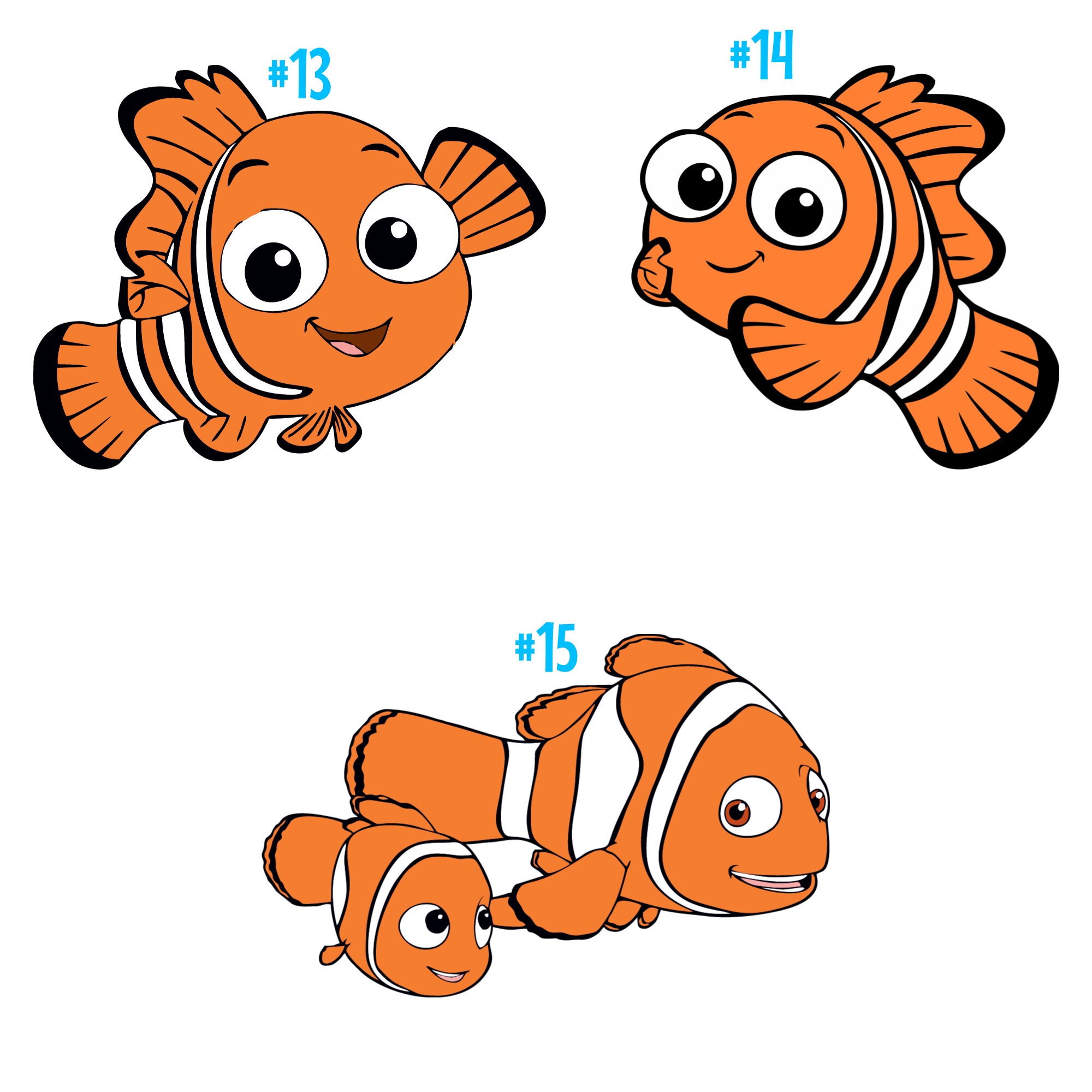 Finding Nemo Vinyl Sticker Series | Etsy