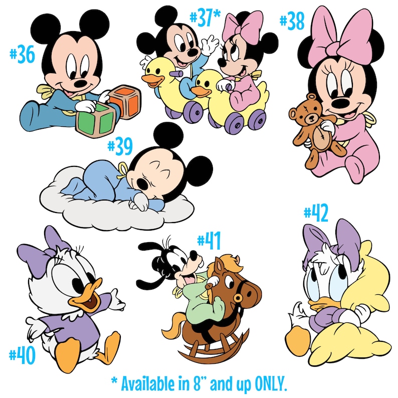 Baby Mickey & Friends Vinyl Sticker Series - Etsy