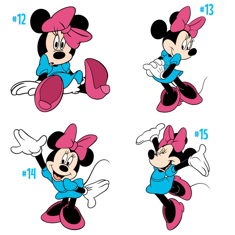 Minnie Mouse Vinyl Sticker Series | Etsy