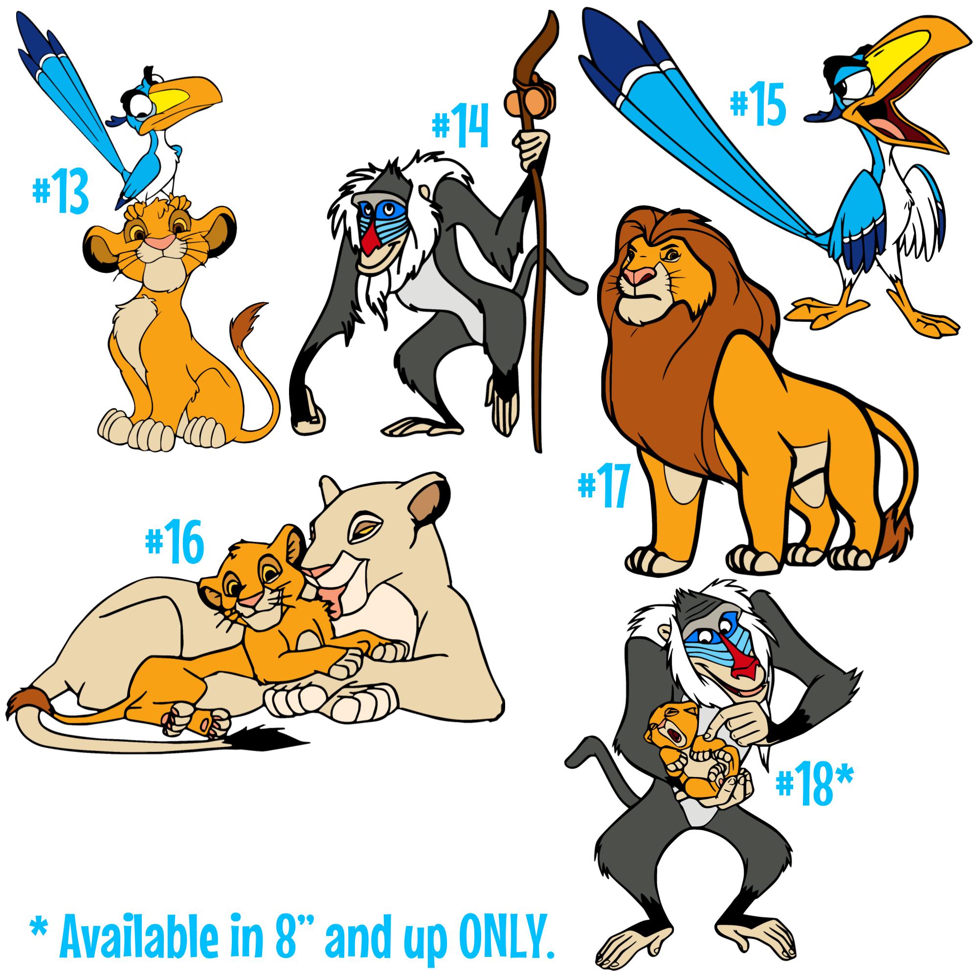 The Lion King Vinyl Sticker Series - Etsy
