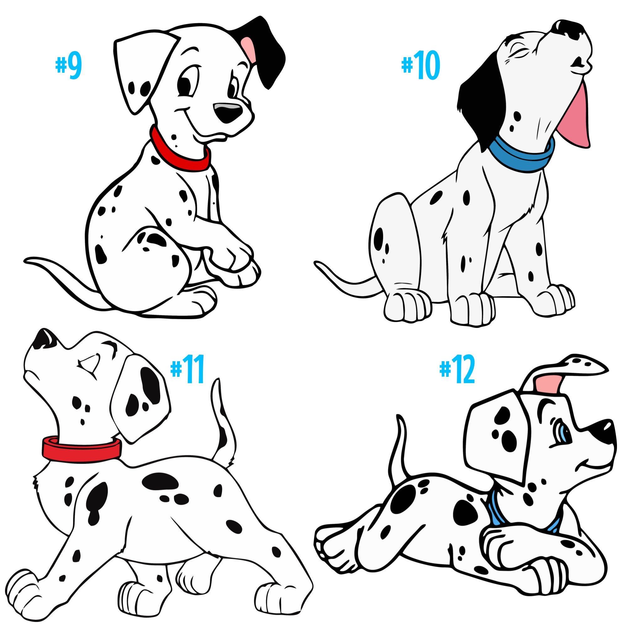 101 Dalmatians Vinyl Sticker Series - Etsy