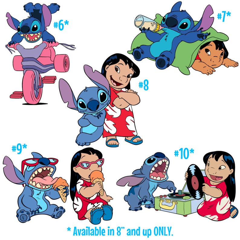 Lilo and Stitch Vinyl Sticker Series - Etsy