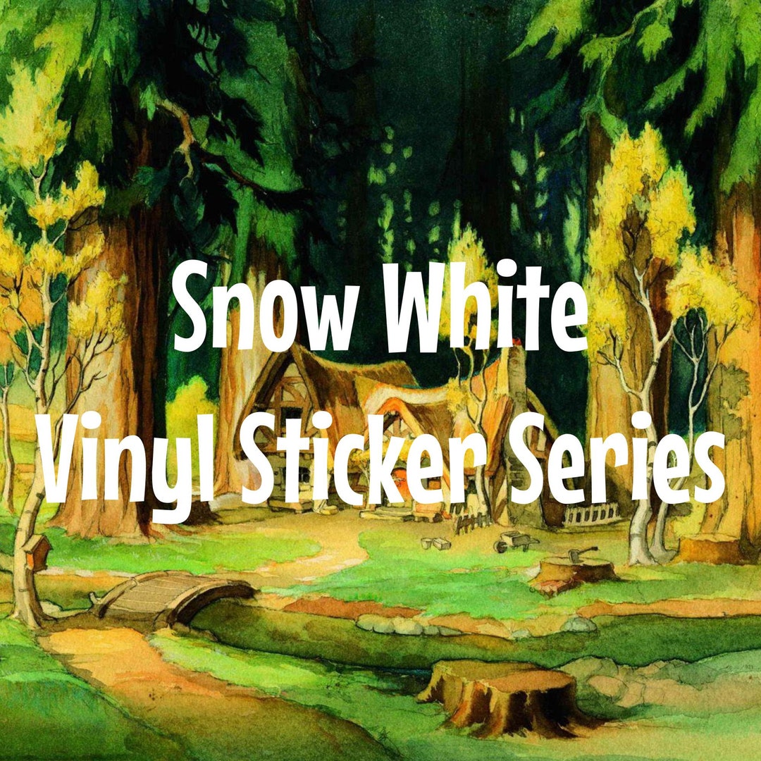 Snow White Vinyl Sticker Series - Etsy