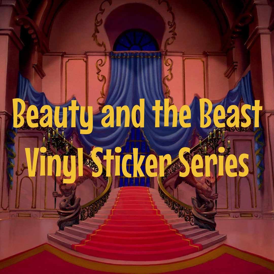 Beauty and the Beast Vinyl Sticker Series - Etsy