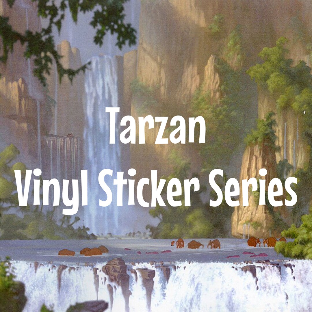 Tarzan Vinyl Sticker Series - Etsy