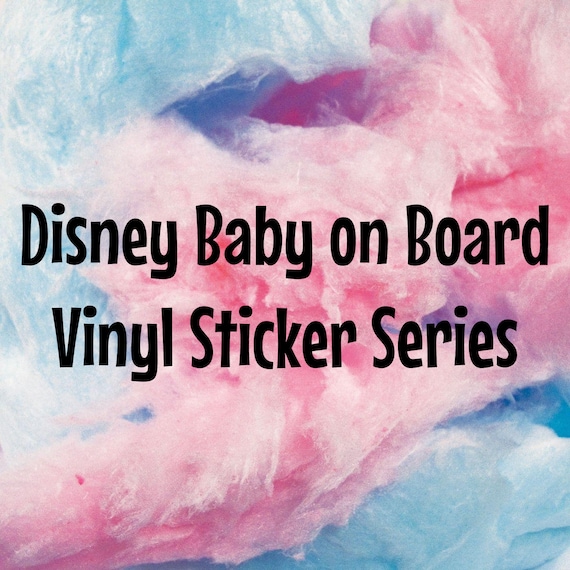 Disney Baby on Board Vinyl Sticker Series - Etsy
