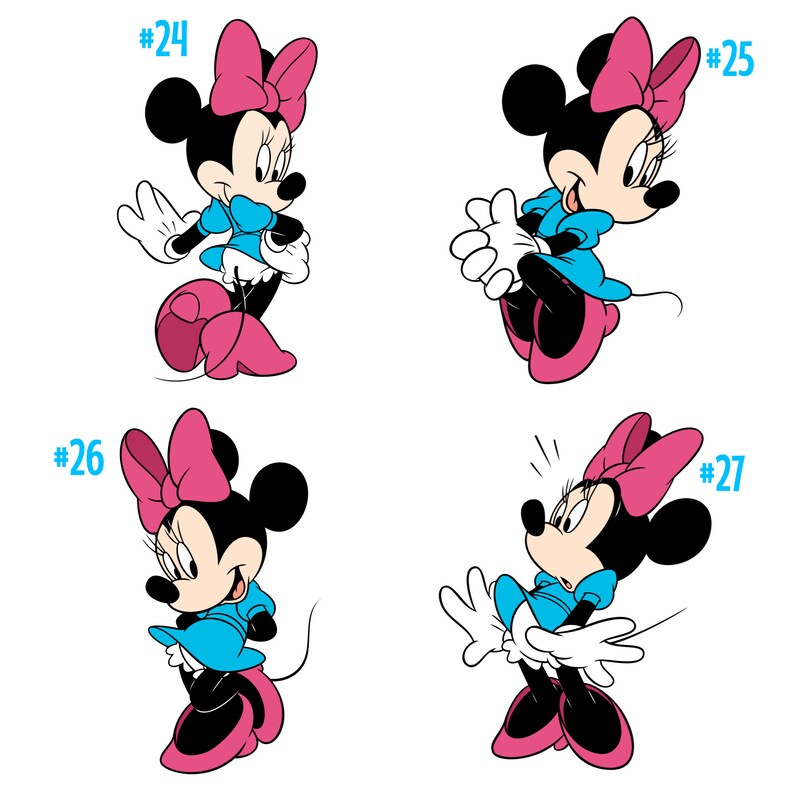 Minnie Mouse Vinyl Sticker Series | Etsy