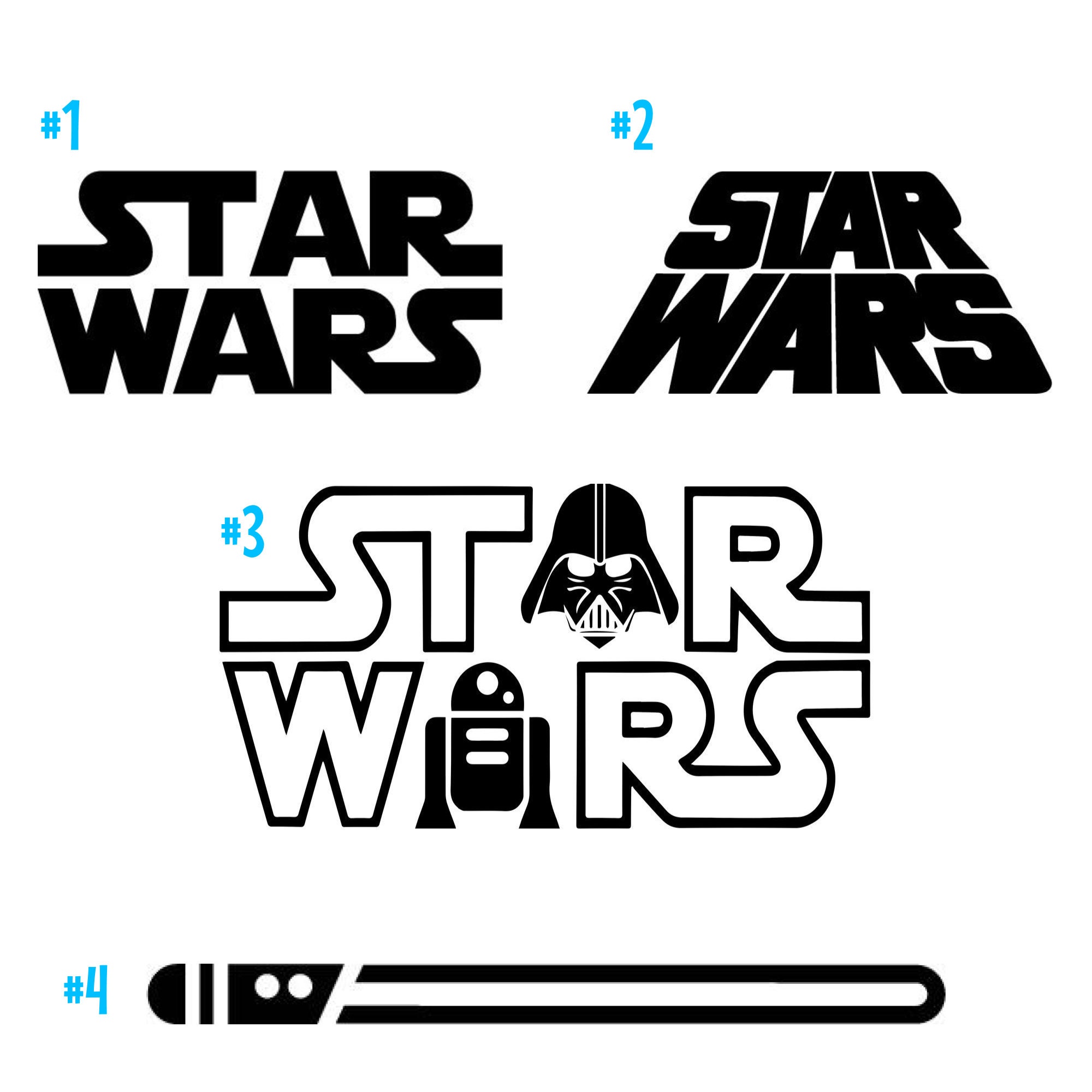 Star Wars Vinyl Sticker Series | Etsy
