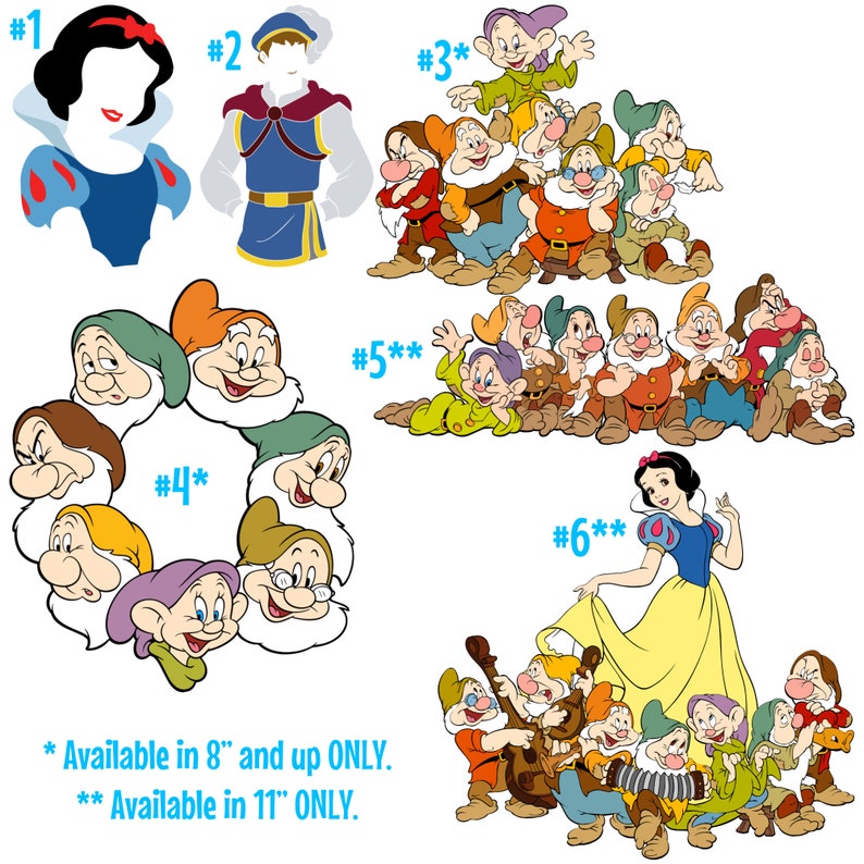 Snow White Vinyl Sticker Series - Etsy