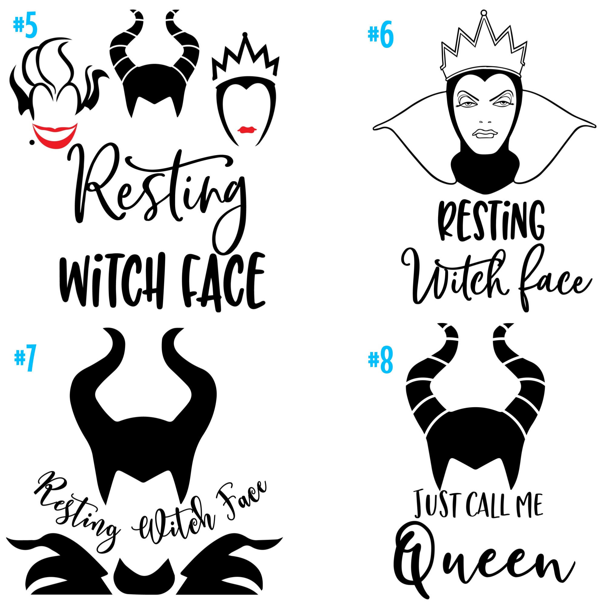 Disney Villain Vinyl Sticker Series | Etsy