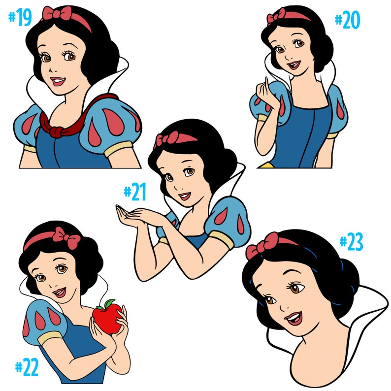 Snow White Vinyl Sticker Series - Etsy